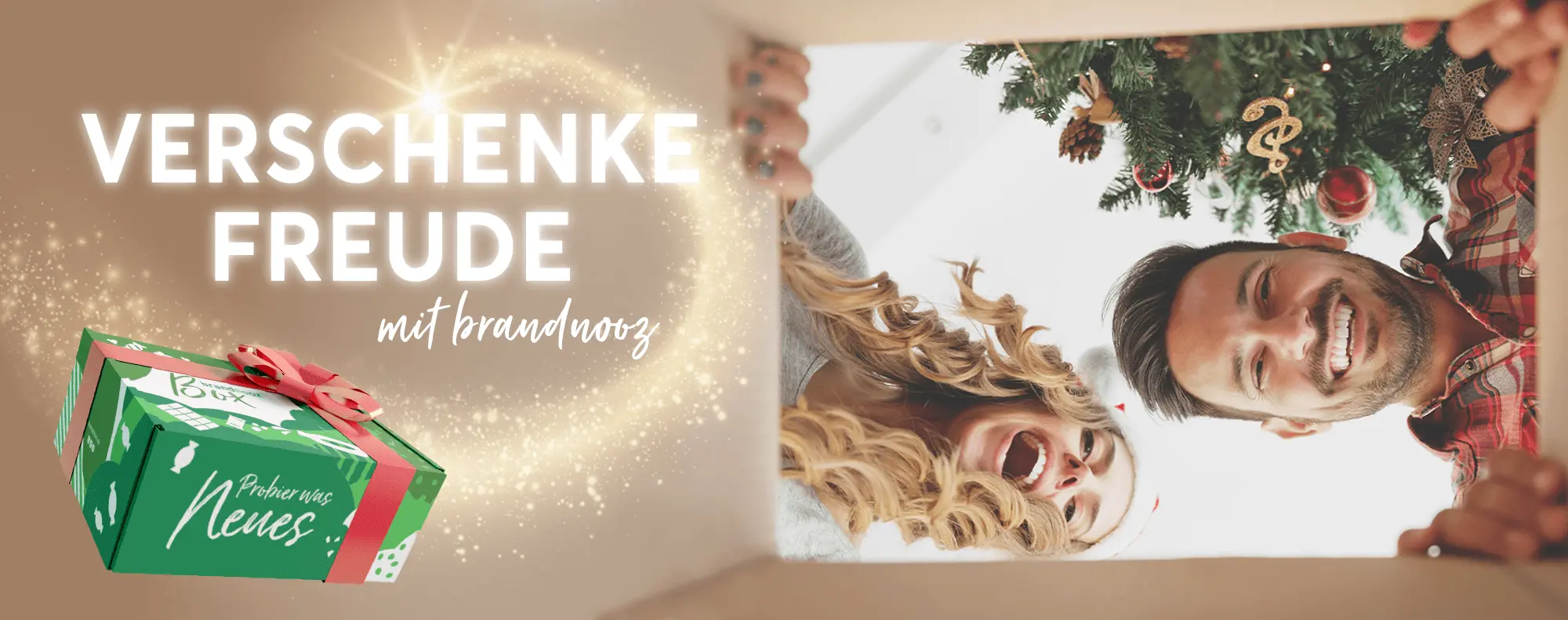 Überraschungs Box verschenken | Freude schenken mit brandnooz